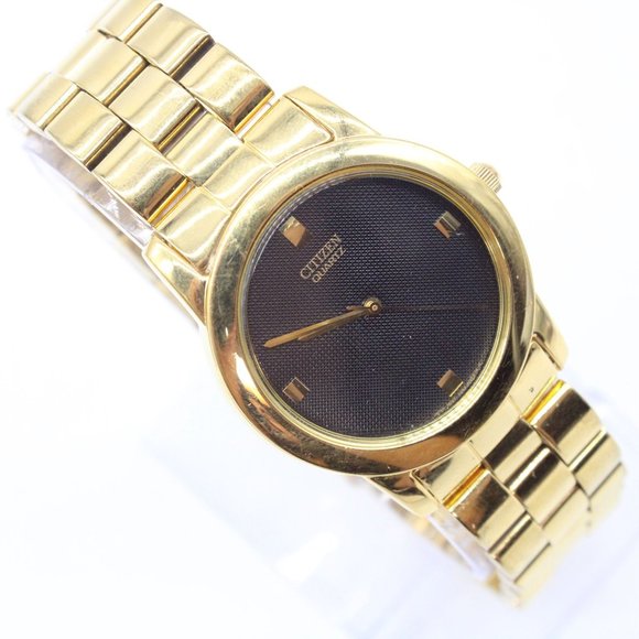 Citizen | Accessories | Vintage Citizen Watch Mens Gold Tone Stainless ...